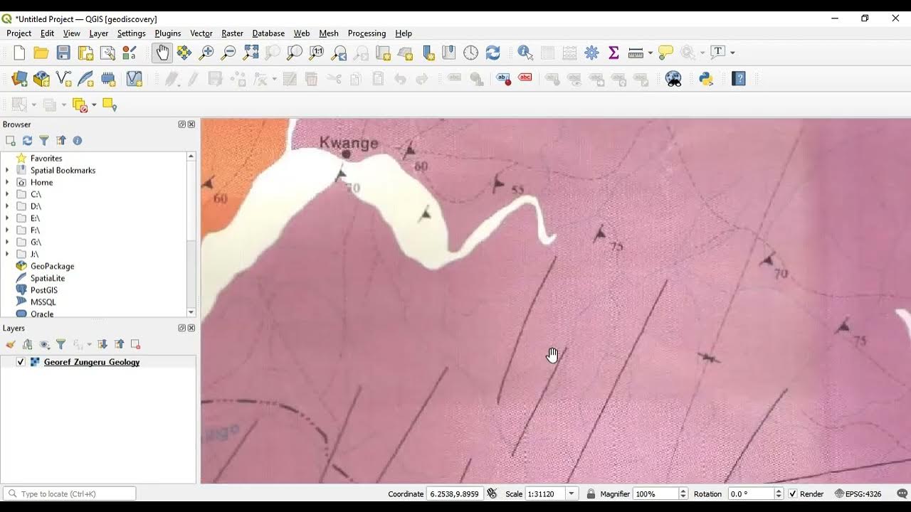 Georeference, create polygons, download OSM data and different basemaps using QGIS - YouTube