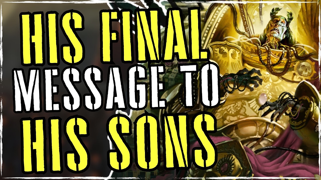 LAST WORDS Of The EMPEROR Before Eternal Silence | WARHAMMER 40K LORE ...
