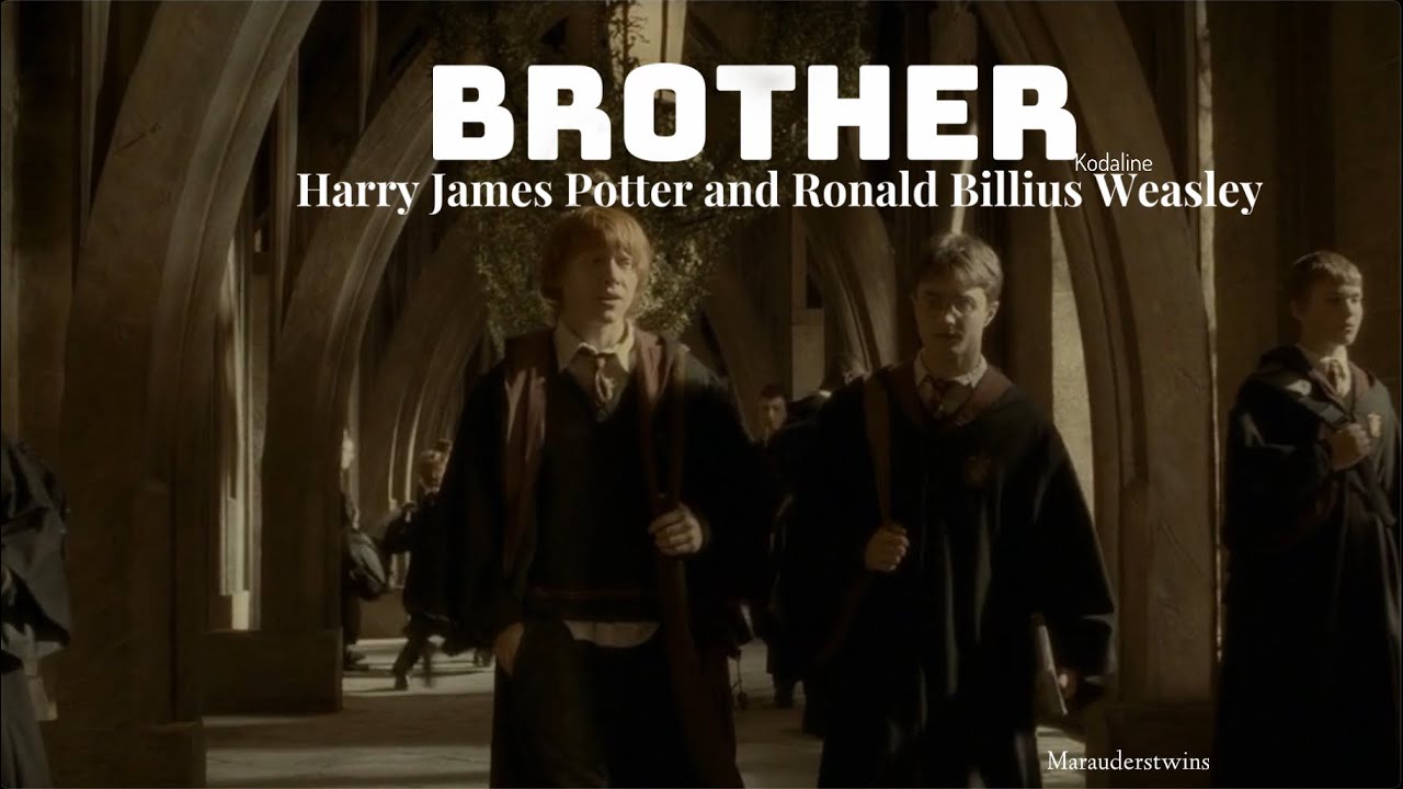 Harry James Potter and Ronald Billius Weasley ~ I’ve got you brother ...