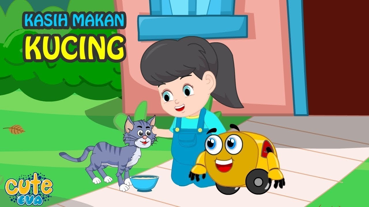 Memberi Makan Kucing Kelaparan | Eva Carlo | Puri Animation - YouTube