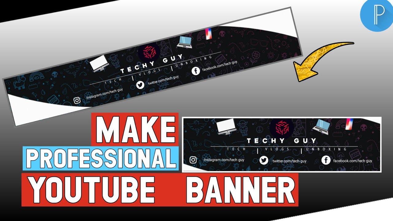 MAKE PROFESSIONAL YOUTUBE BANNER||TECH BANNER||TECH CHANNEL BANNER ...