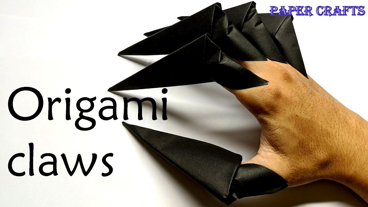 Origami Claws Making Tutorial | How To Make Origami Claws DIY - YouTube