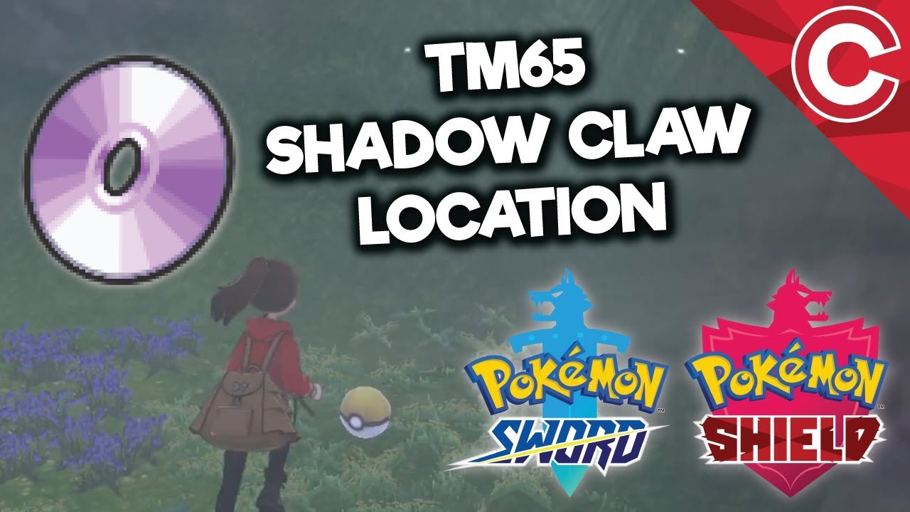 Where to Find TM65 Shadow Claw in Pokemon Sword and Shield - YouTube