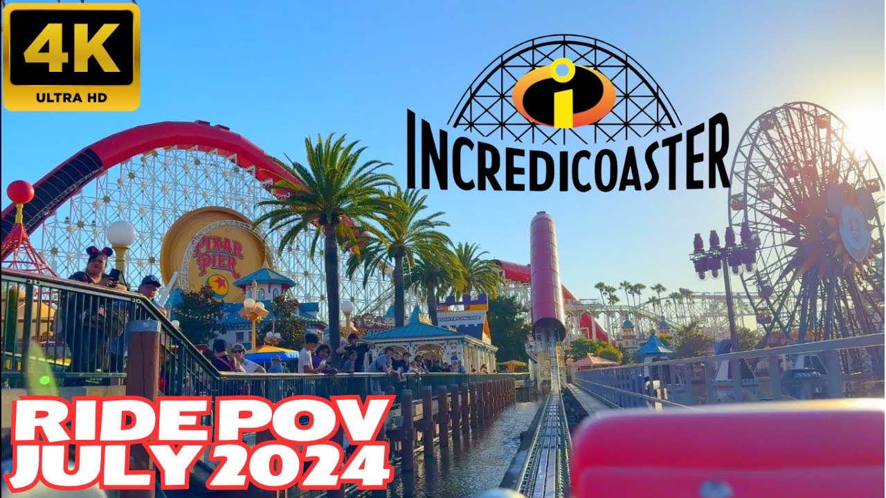 [2024] Incredicoaster Ride Full POV [4K] Disney California Adventure ...
