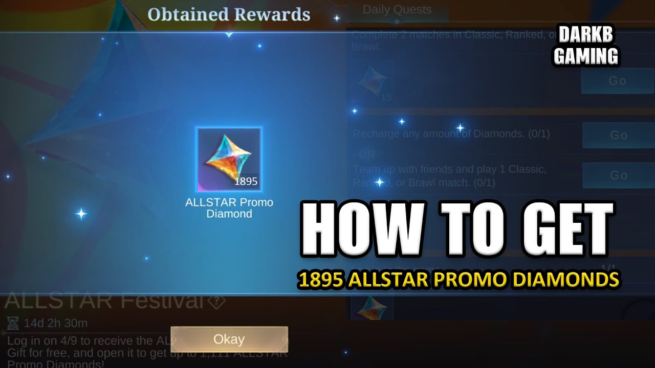 How To Get 1895 All Star Promo Diamonds | Mobile Legends - YouTube