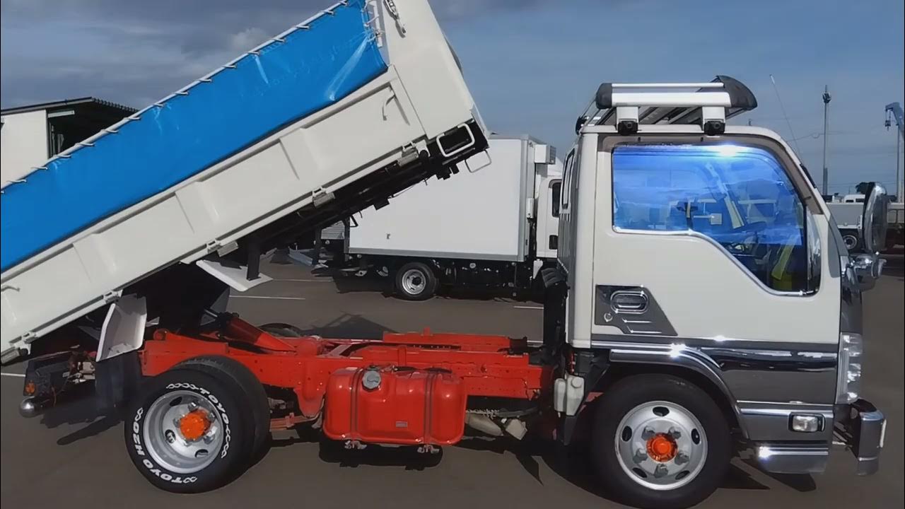 ★[低床ダンプ] H29 エルフ 極東開発 積載3t コボレーン - YouTube