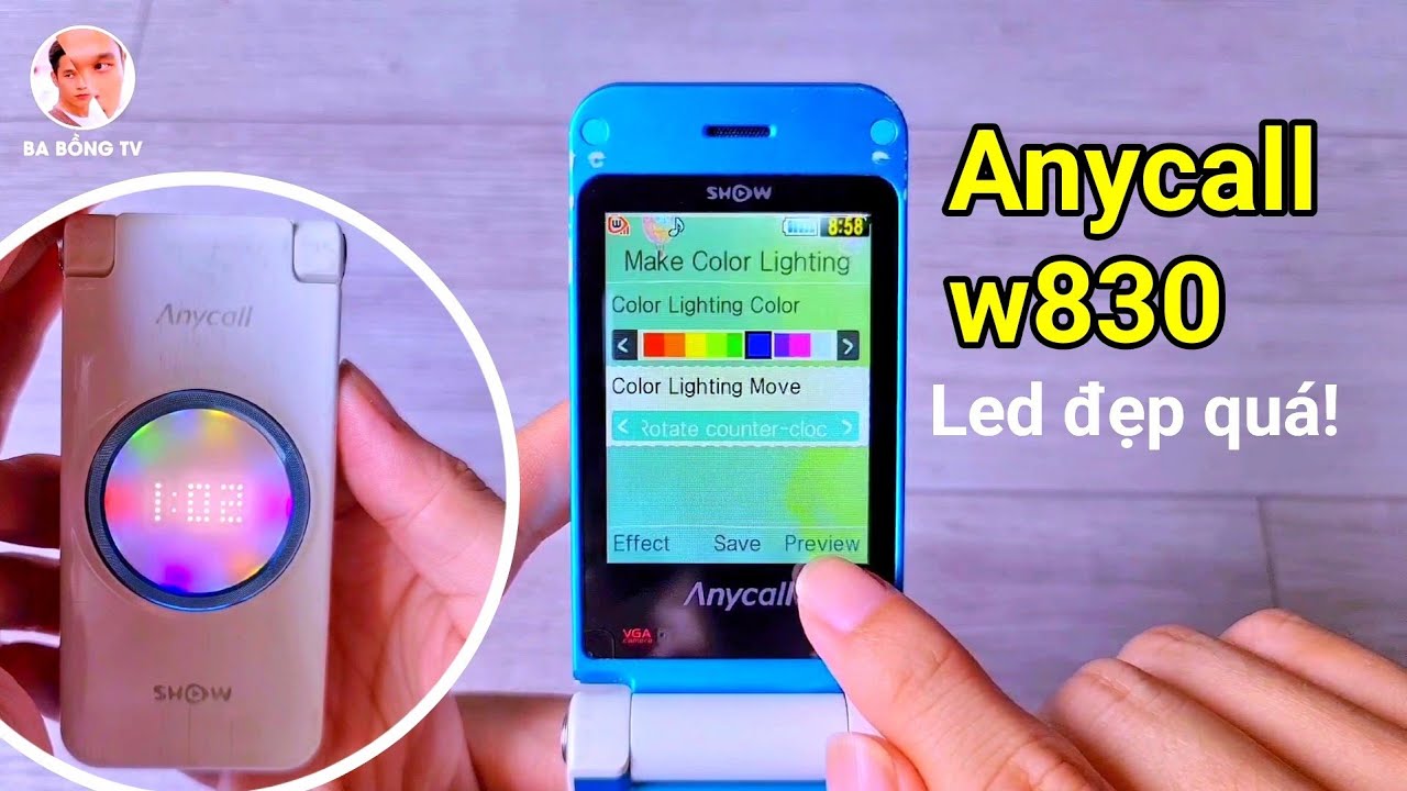 Samsung Anycall SCH W830 Điện Thoại Có Đèn Led Xịn Quá 😝 #samsung - YouTube