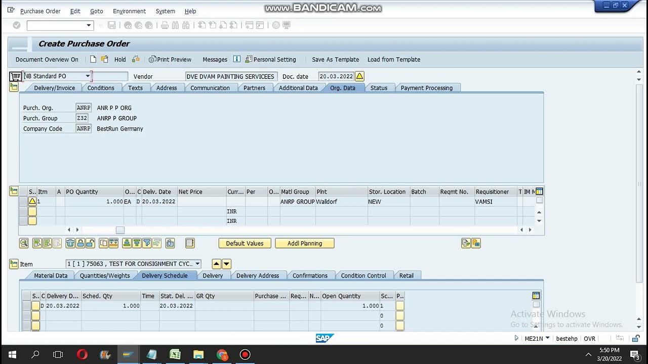 Consignment process in sap mm - YouTube