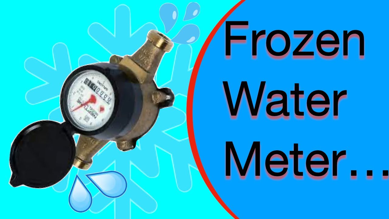 Frozen water meter - YouTube
