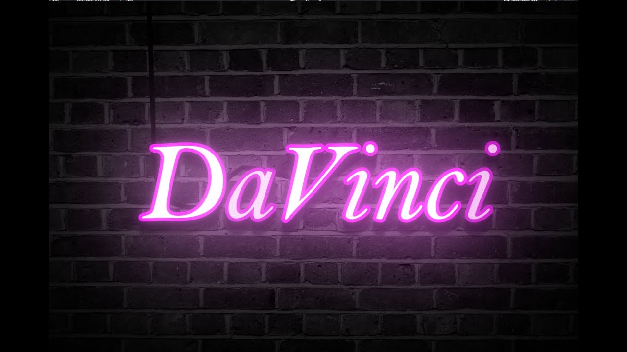 Create Stunning Animated Neon Signs with DaVinci Resolve 18.5 – Brick ...