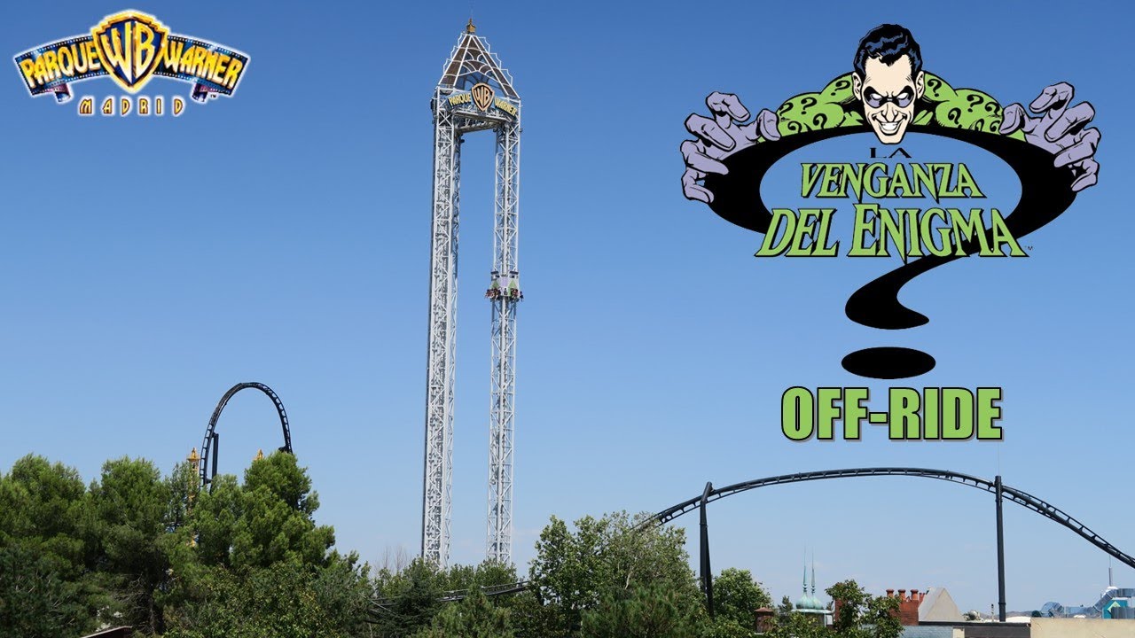 Venganza del Enigma Off-Ride Footage, Parque Warner Madrid S&S Drop ...