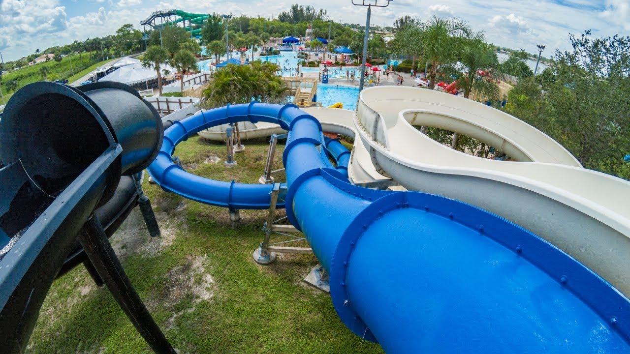 Sunsplash Family Waterpark - Fun-L-Tunnel Waterslide Onride POV - YouTube