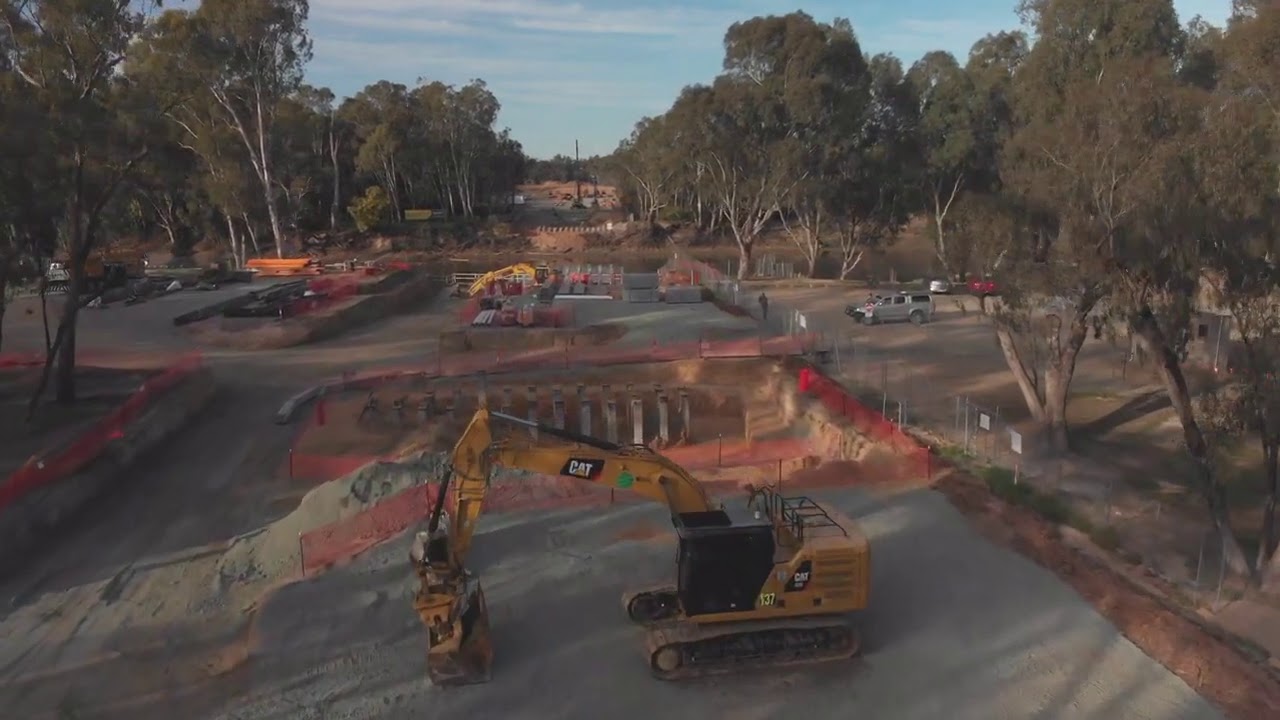Echuca Bridge Project 2nd August 2020 - YouTube
