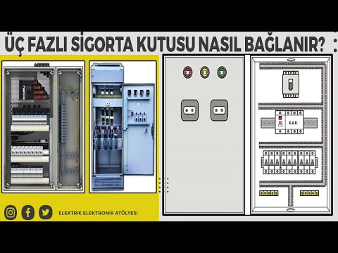 ÜÇ FAZLI ELEKTRİK TESİSATI NASIL DÖŞENİR ?/ÜÇ FAZLI SİGORTA KUTUSU NASIL BAĞLANIR ?