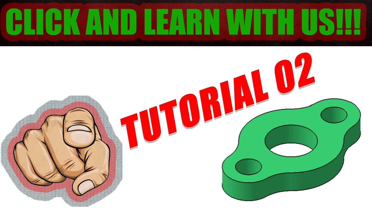 CAD-CATIA V5-Tutorial 02 for beginners (Learning how to construct a 3D ...