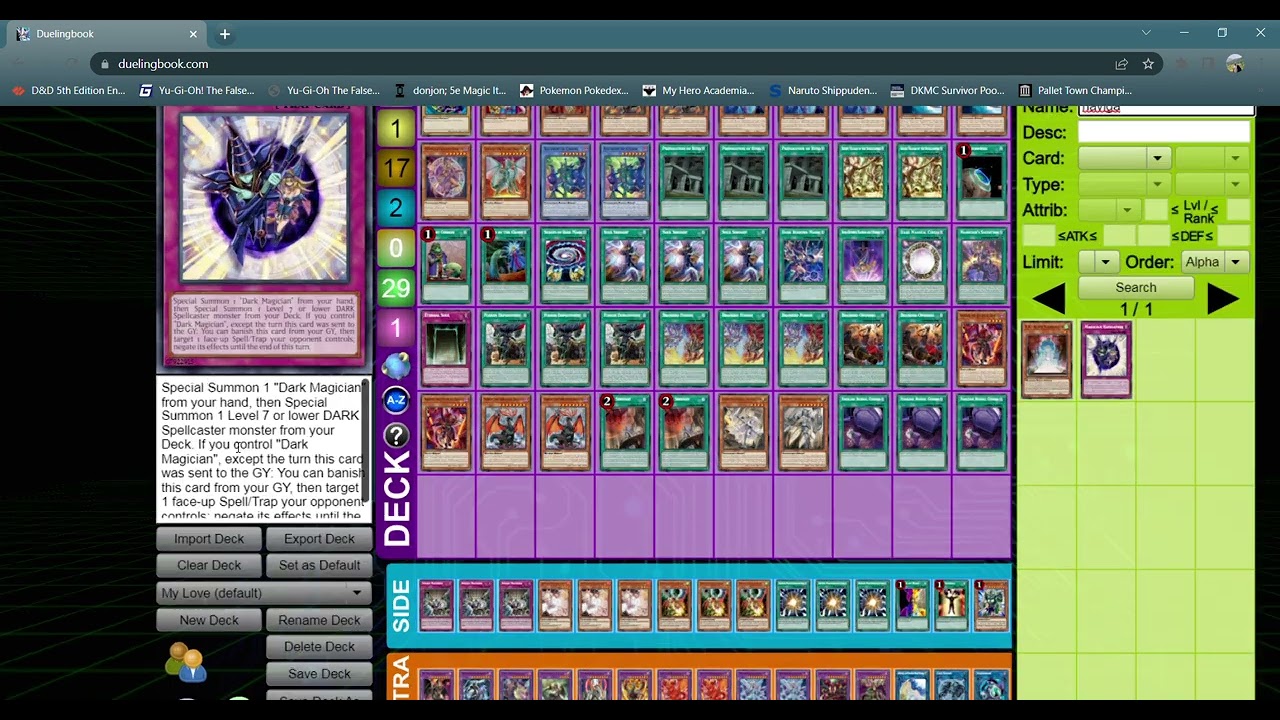 Updated Dark Magician Deck List 6/21/22 with details. - YouTube