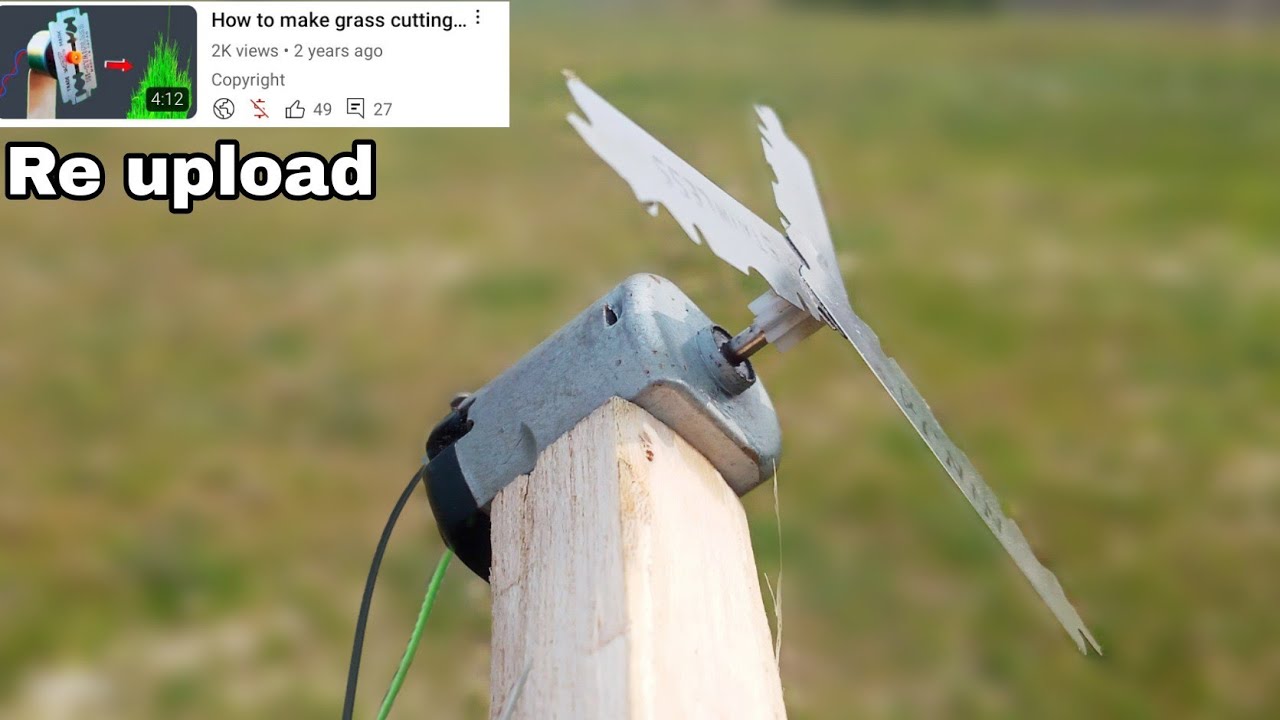 How To Make Grass Cutter Diy at Home Life Hacks Grass Cutter machine ...