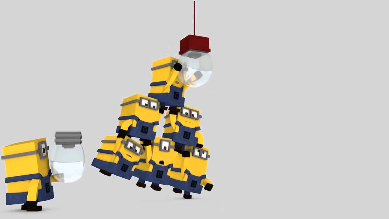 | Minions in Minecraft - Changing a light bulb | - YouTube