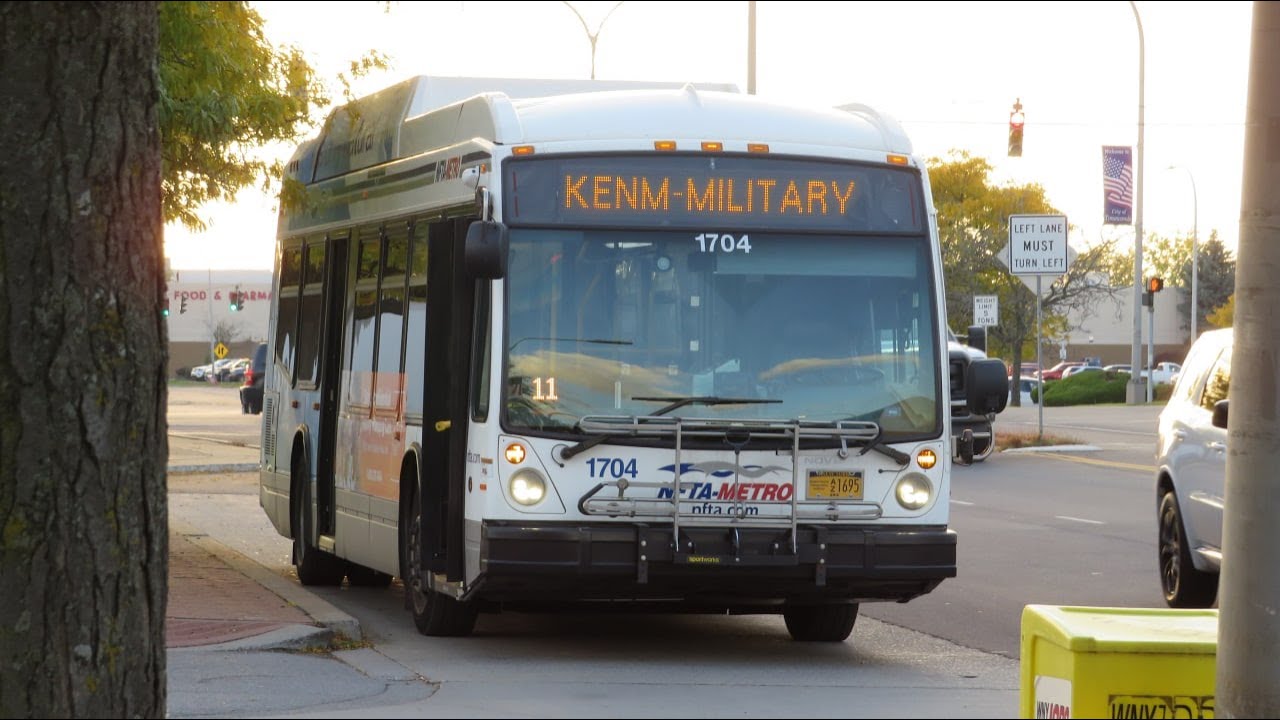 NFTA Metro Ride Route 61 Outbound FULL ROUTE Bus 1704 2017 Novabus