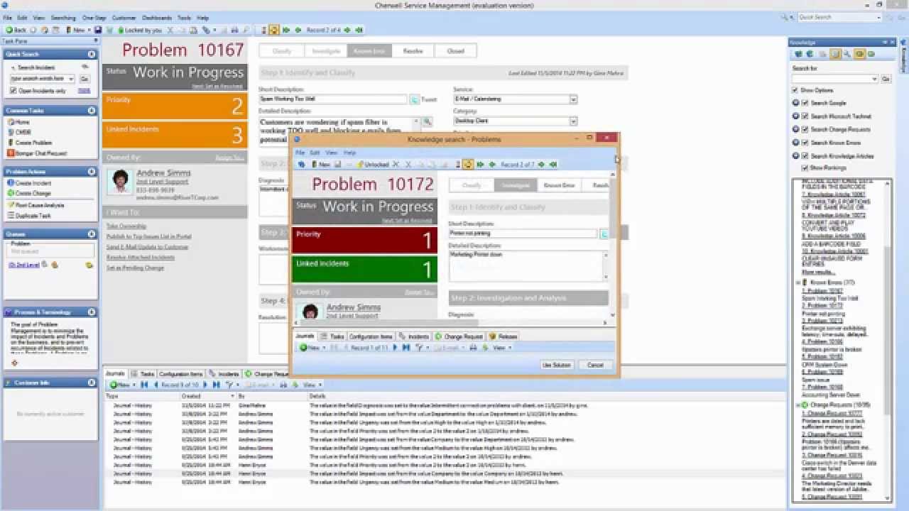 How to Navigate Problem Records in Cherwell - YouTube