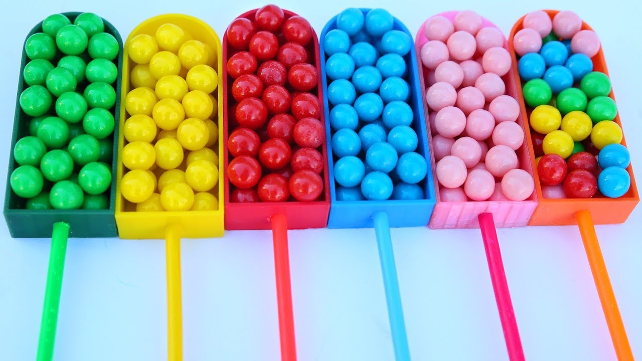 Learn Colors Ice Cream Candy Kids Video Mrs Rainbow And Magic Sand ...