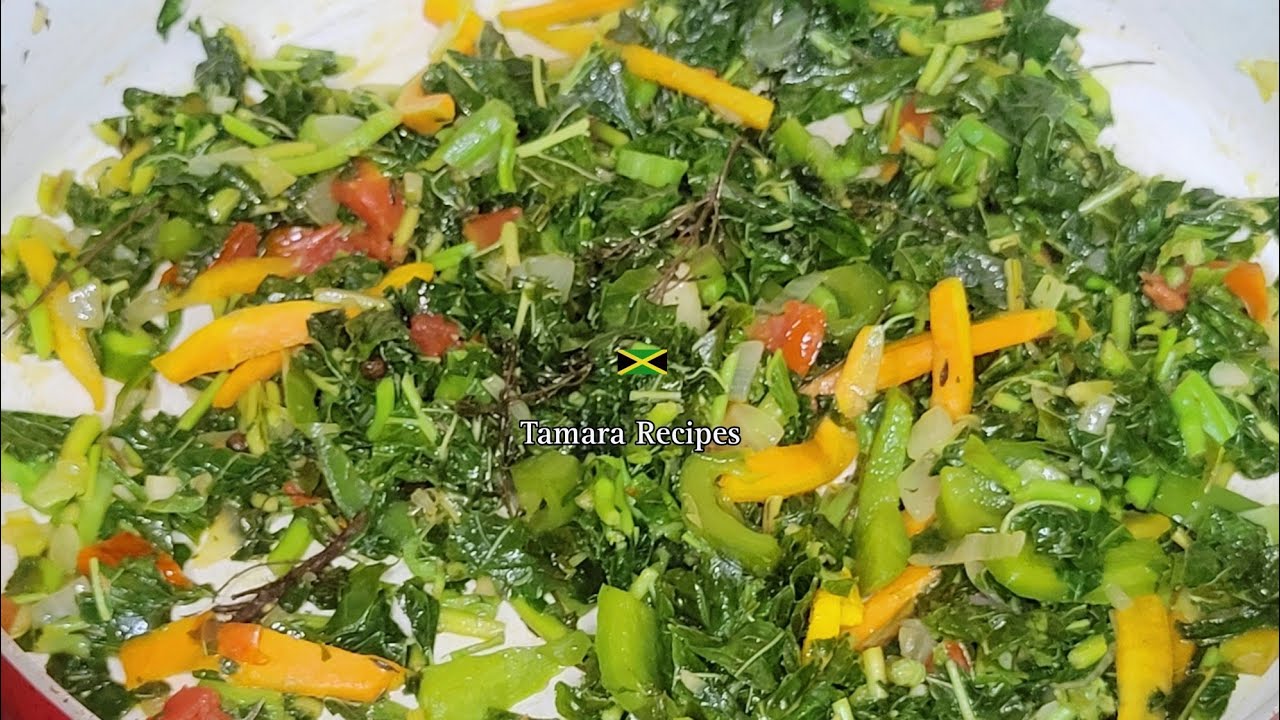 Steamed Callaloo, Jamaican Style // Packed with Iron - YouTube