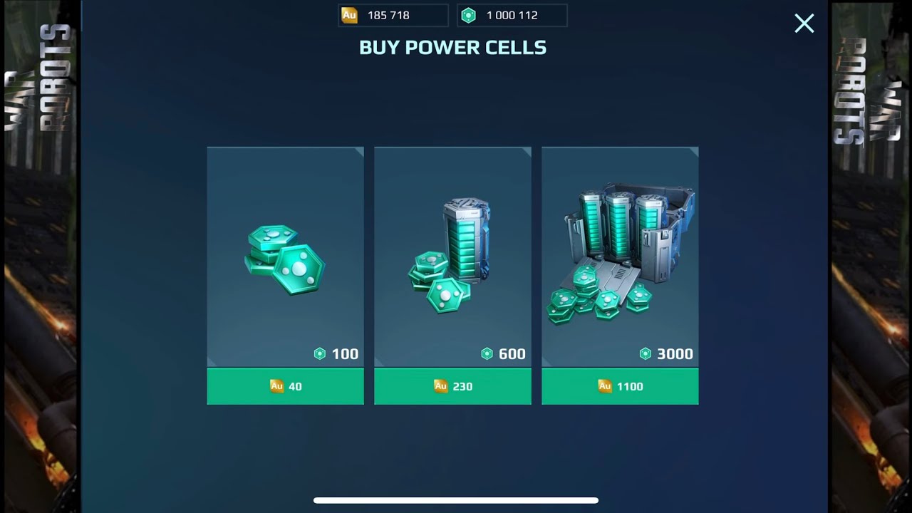 If You still want to exchange GOLD for POWER CELLS | than, this video ...