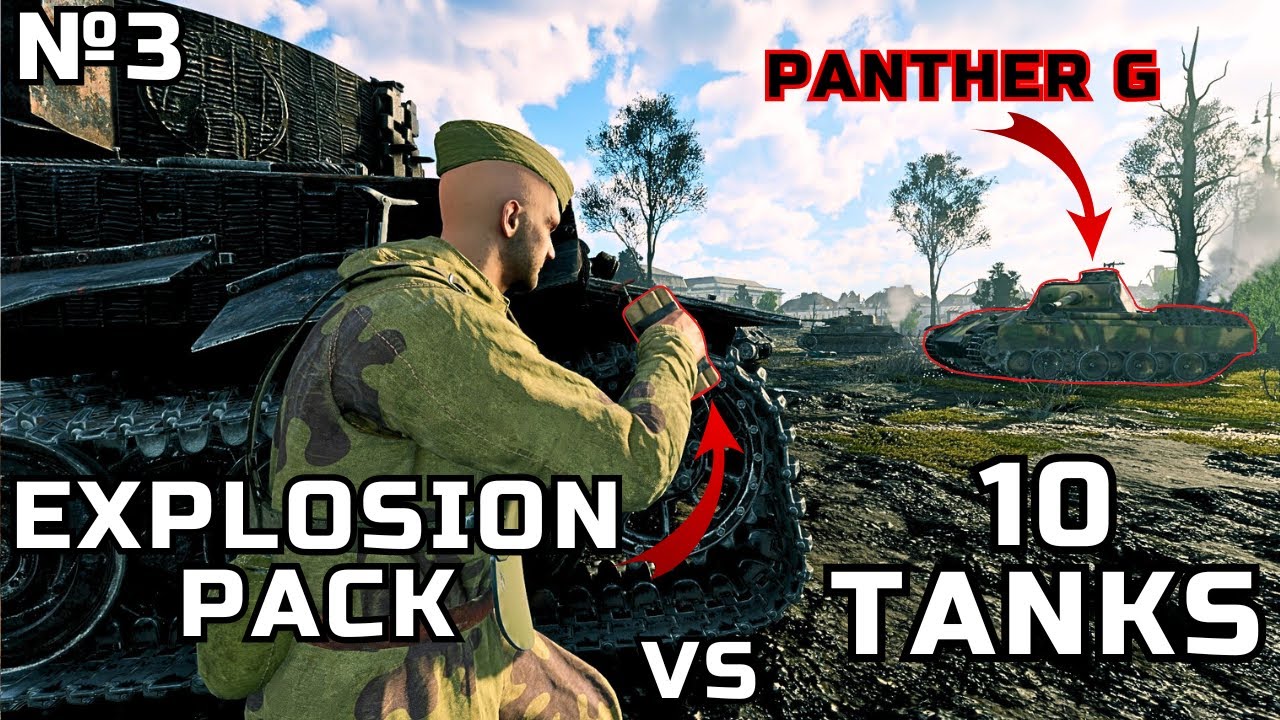 Explosion pack vs 10 tanks | Enlisted | №3 - YouTube