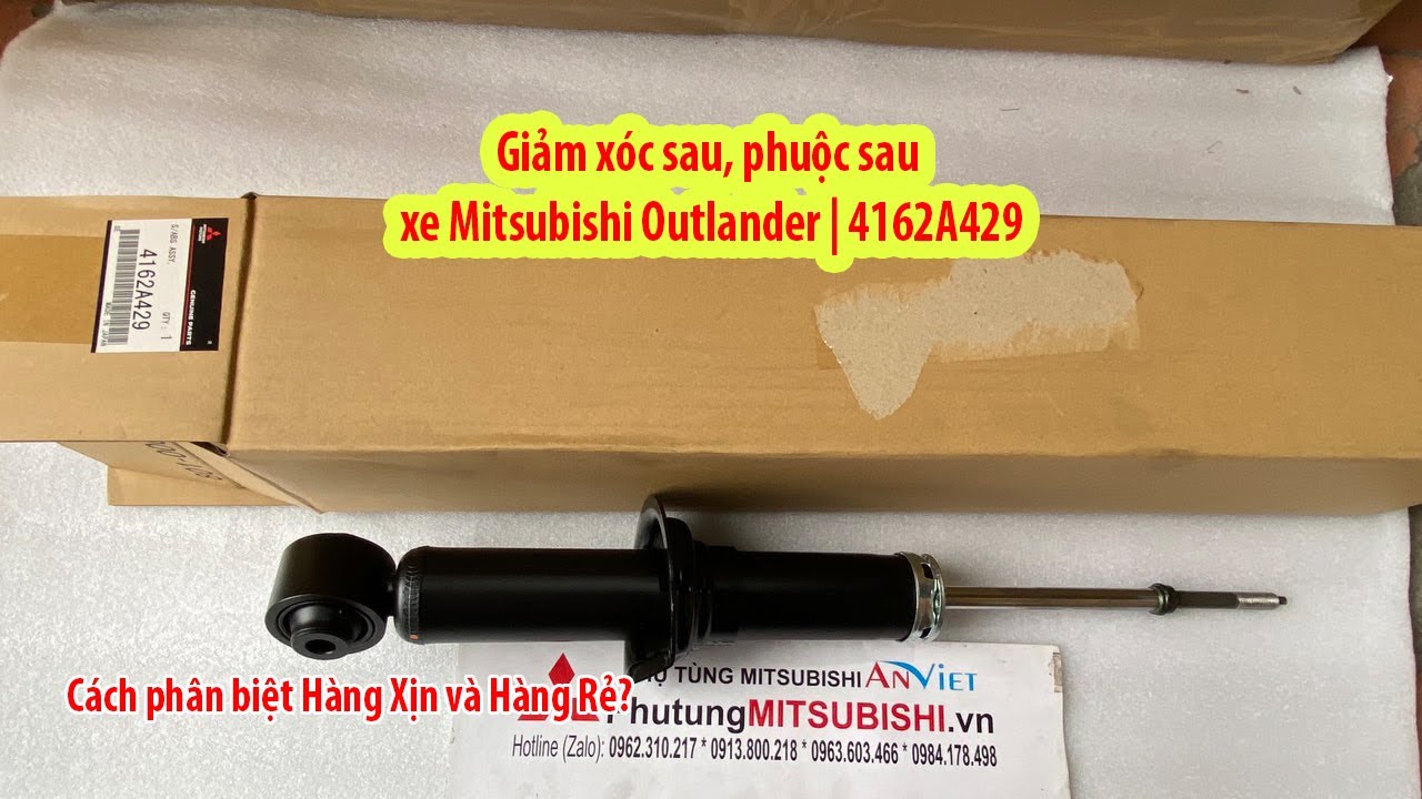 Giảm xóc sau, phuộc sau xe Mitsubishi Outlander | 4162A429 - YouTube