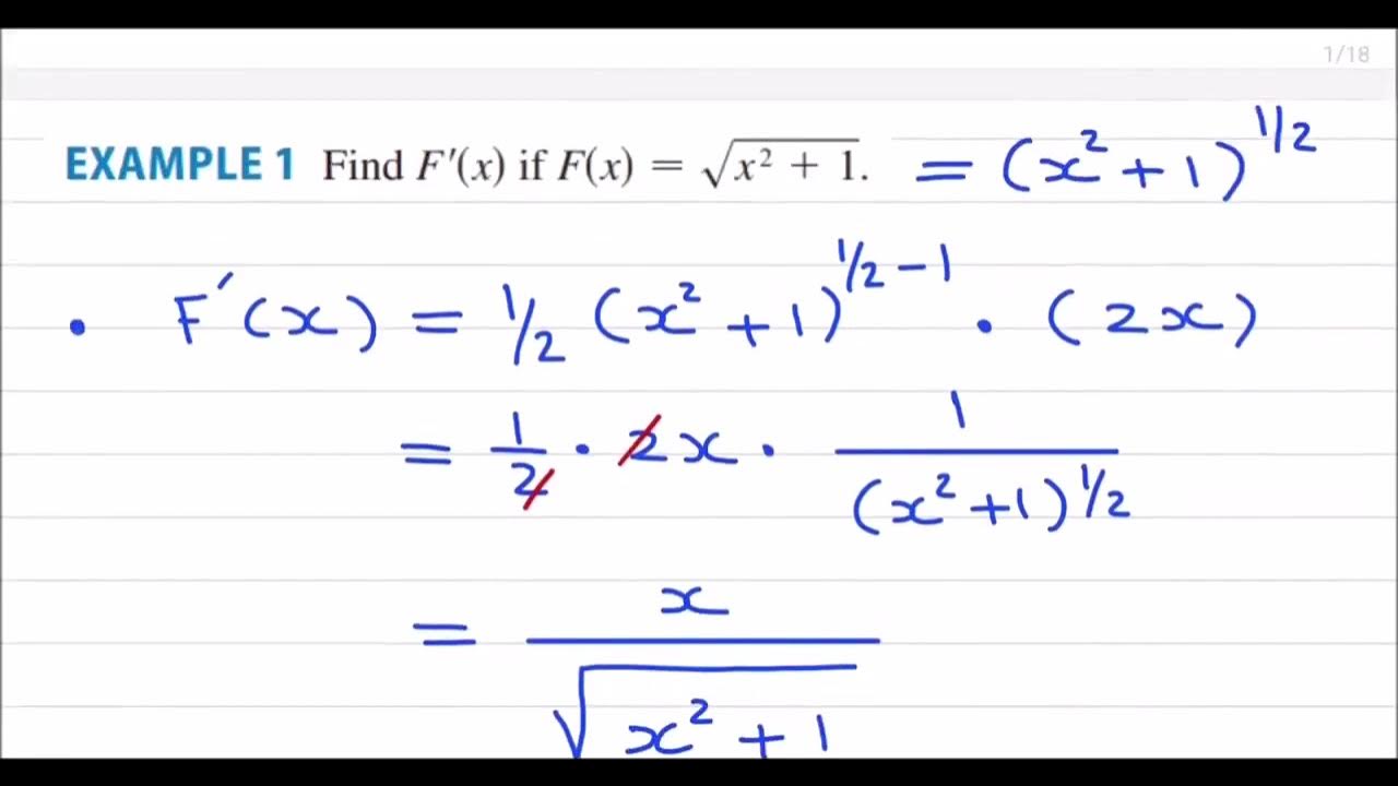 04 Calculus I Ch3.4 The Chain Rule - YouTube