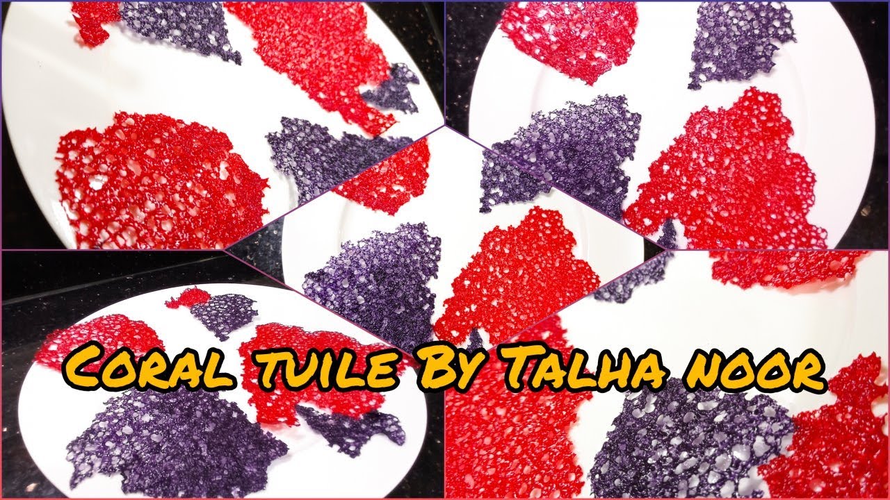Coral Tuile Recipe | How to Make Perfect Lace Tuile | Food Plating Idea ...