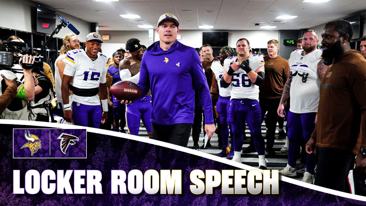 Kevin O’Connell’s Locker Room Speech Following Victory vs. Atlanta ...