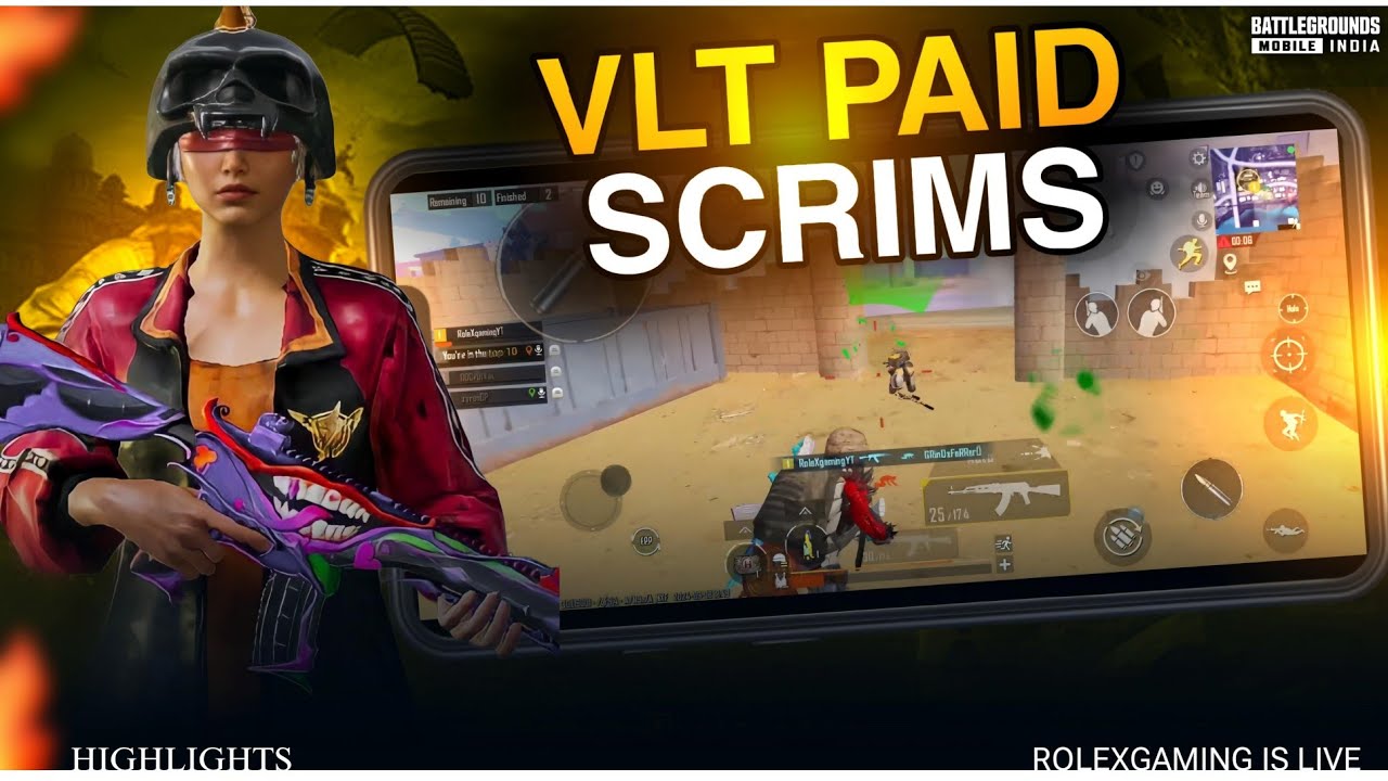 VLT PAID SCRIMS WITH TEAM ODC| BGMI HIGHLIGHTS| - YouTube