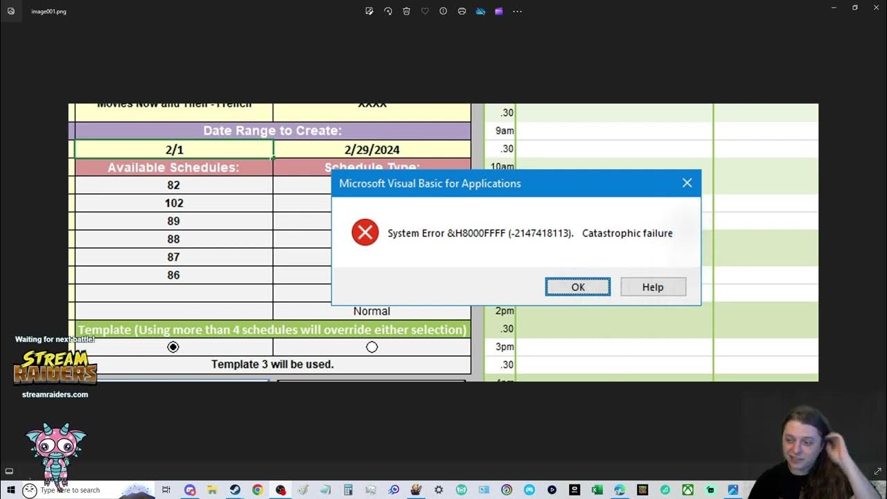Tales From Rinja 01 - Catastrophic Failure (Excel Error) - YouTube