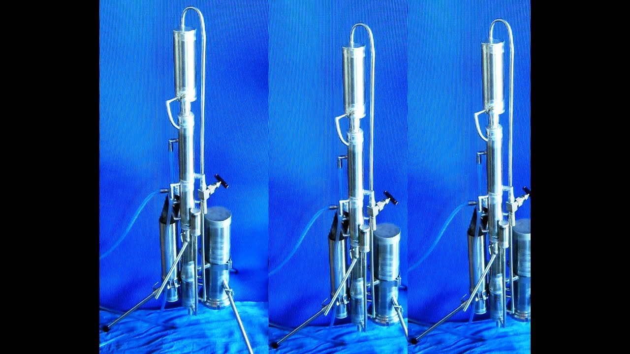 Continuous alcohol still - cider distillation. - YouTube