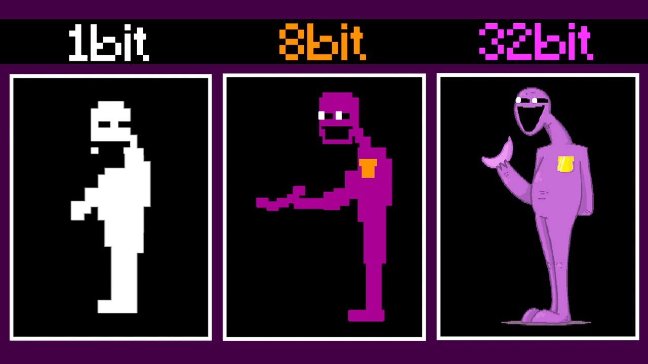 el hombre morado cada vez con mas bits (FNAF) - YouTube