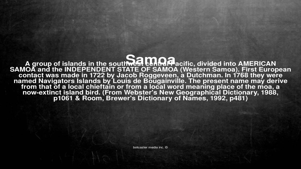 Medical Vocabulary What Does Samoa Mean YouTube medical-vocabulary-what-does-samoa-mean-youtube