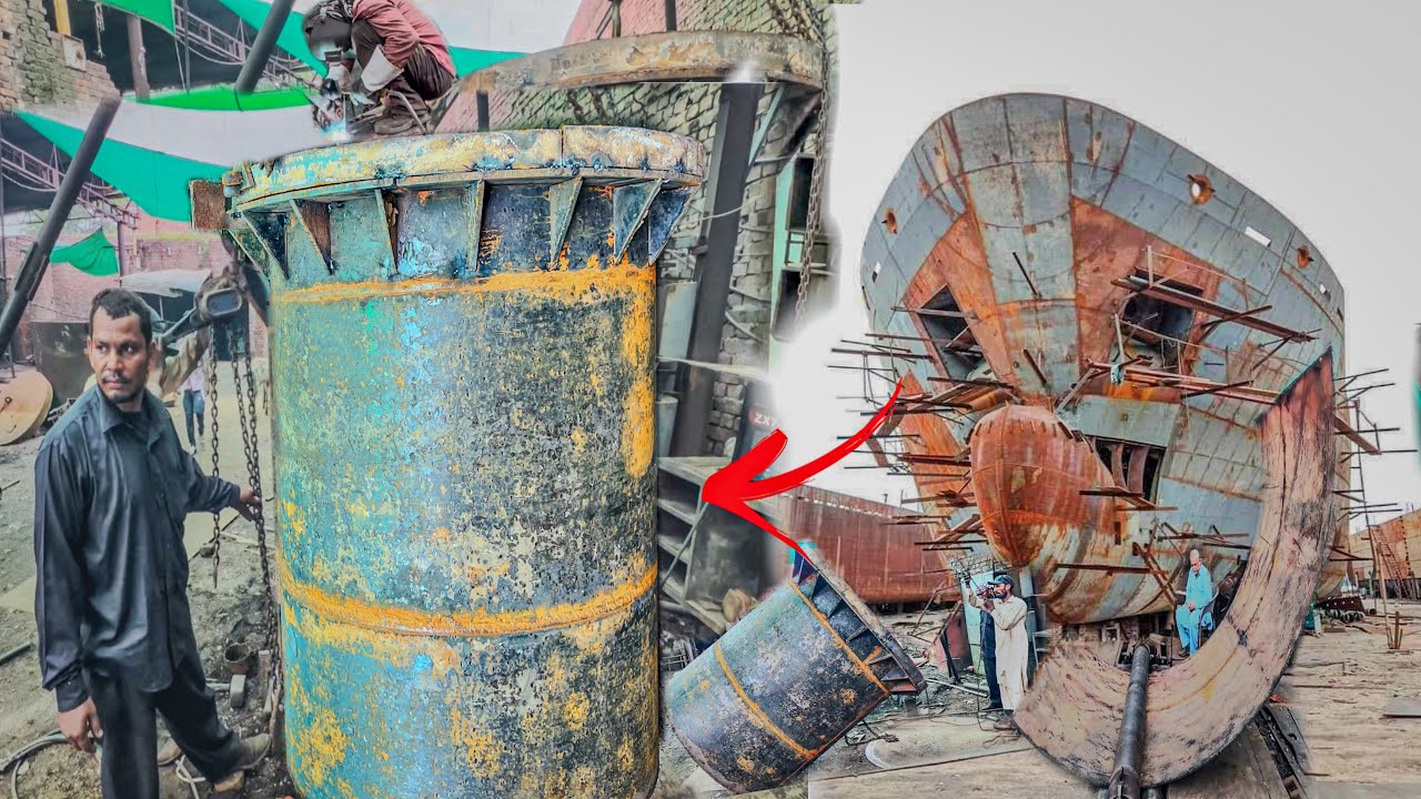 See How Do Ship Breaker Break up Ships and Make Huge Lead Melting Pot ...