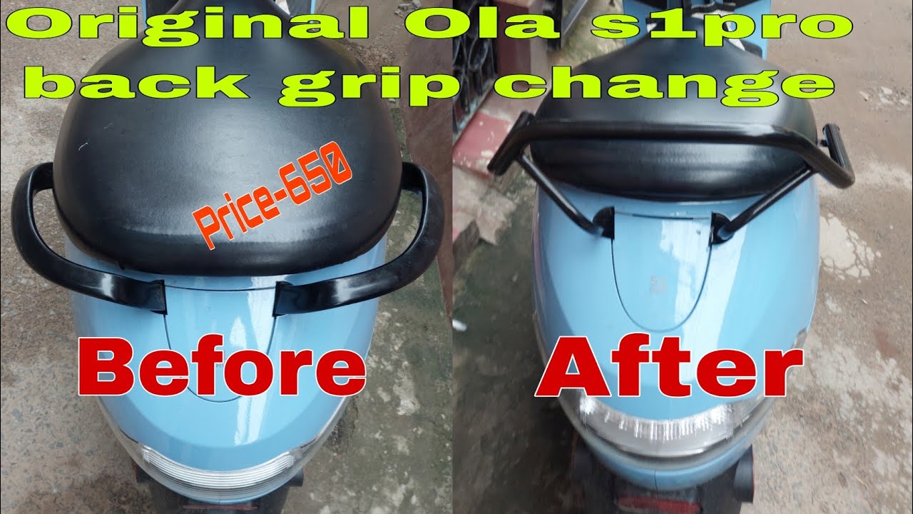 Ola S1pro back grab rail original/back rest for Ola S1pro/###👍👍👍 - YouTube