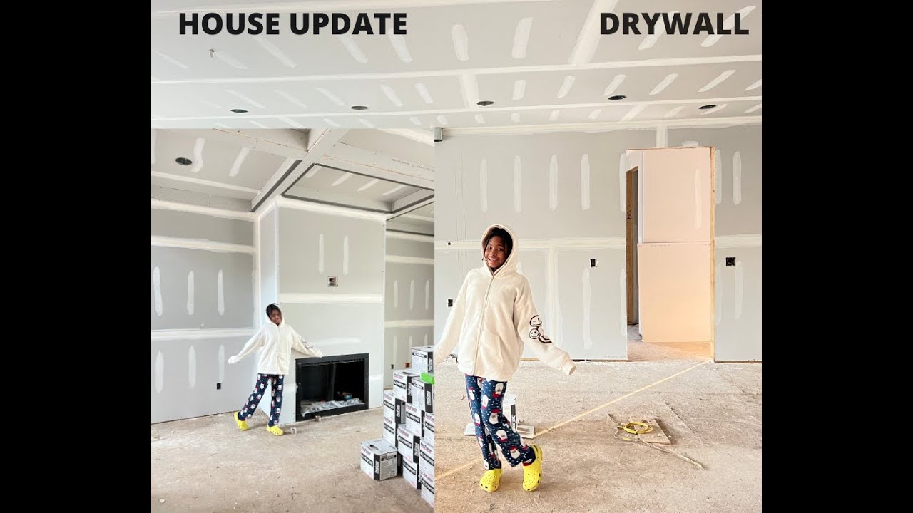 New Construction Building Process || Fully Custom Home ||DRYWALL II ...