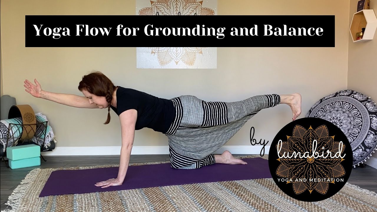 Yoga Flow for Grounding and Balance | Beginner Flow - YouTube