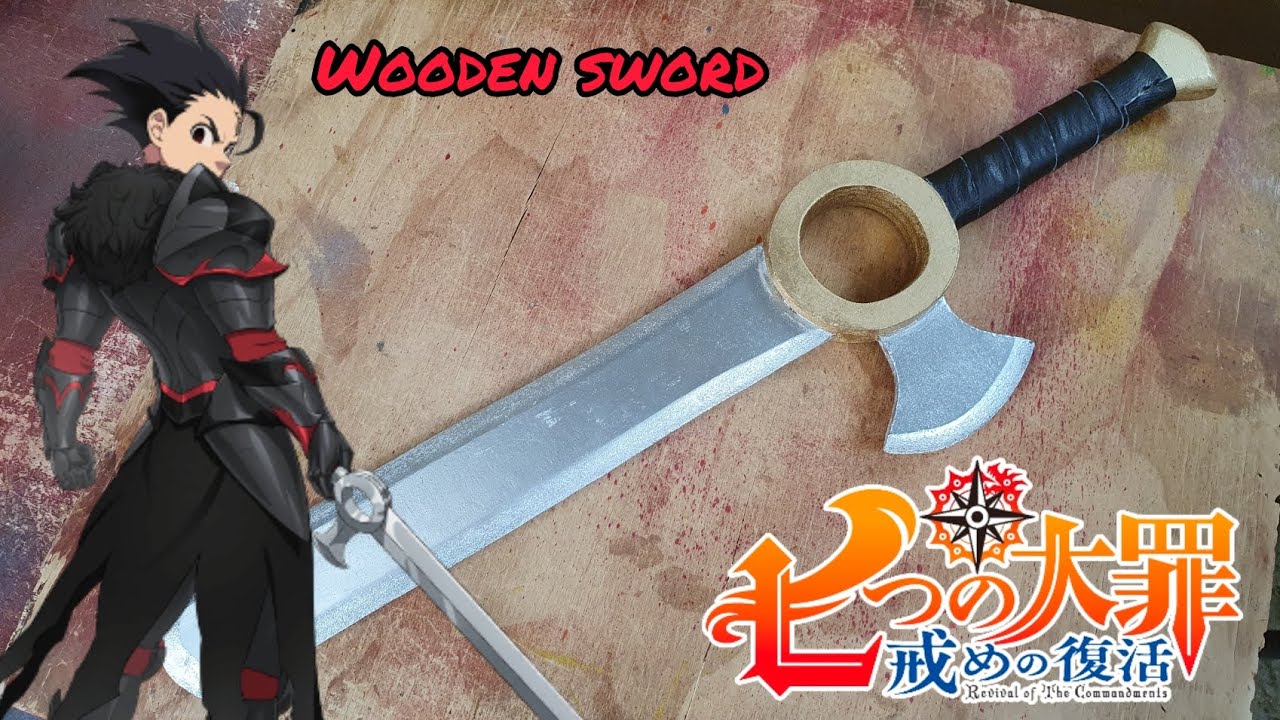 como HACER la espada de ZELDRIS (Nanatsu No Taizai) tutorial DIY - YouTube