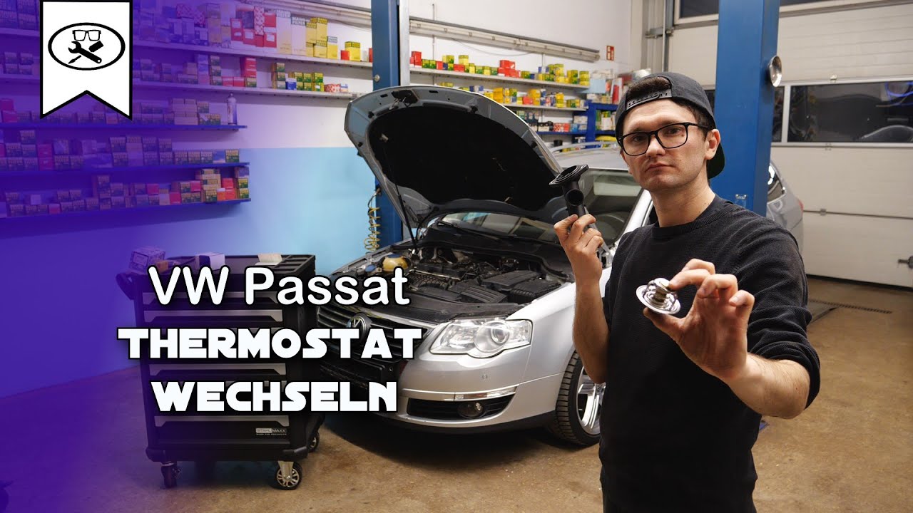 VW Passat 3C B6 Thermostat wechseln | VW change thermostat | VitjaWolf ...