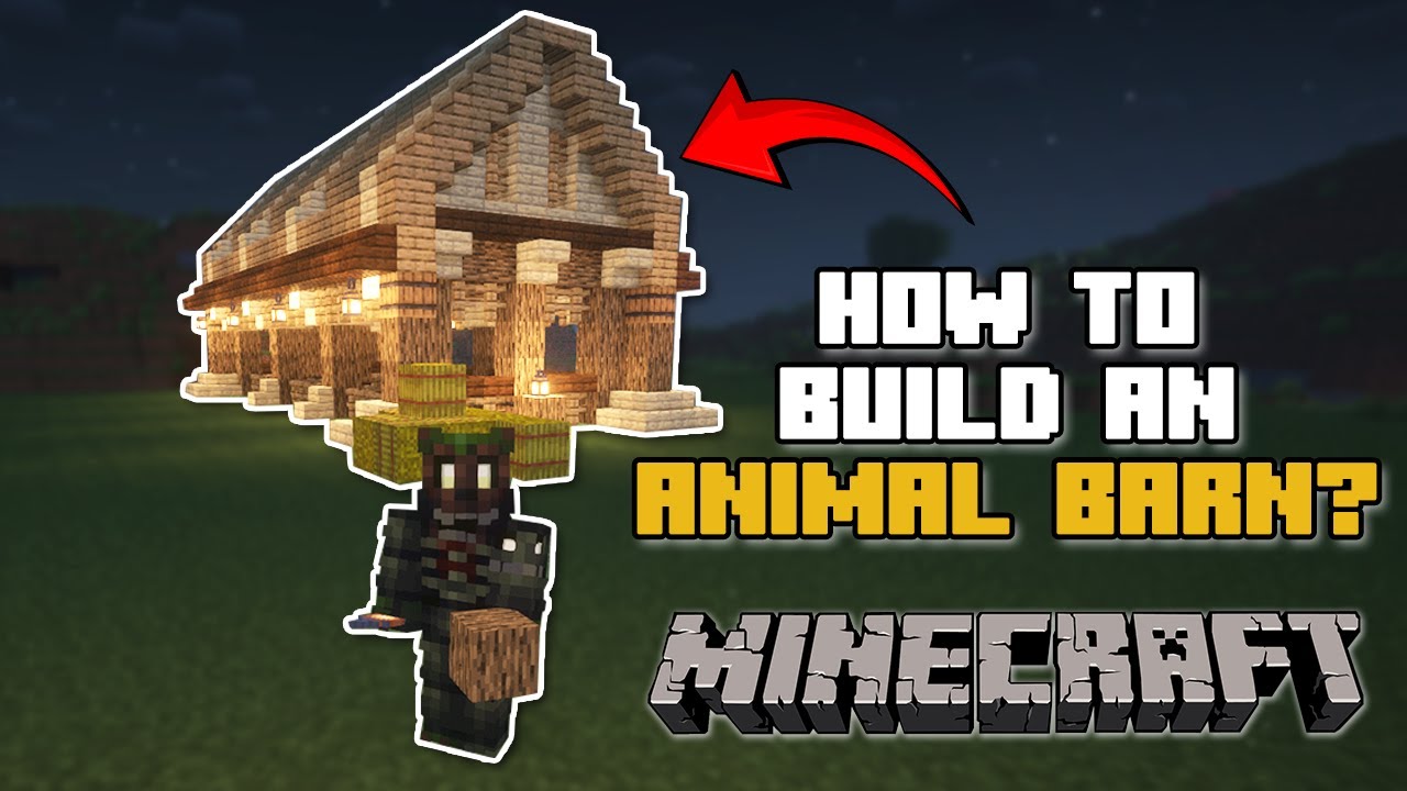 How to Build a Animal Barn in Minecraft 1.21 - YouTube