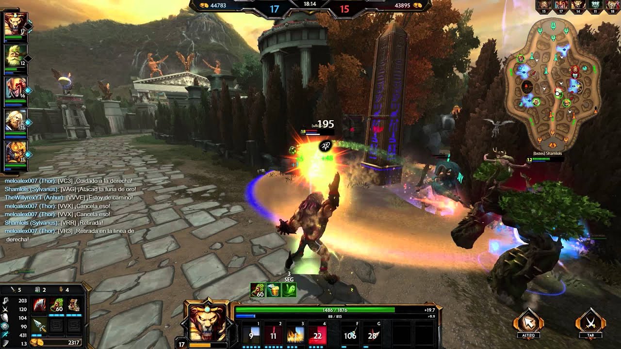 SMITE (JUEGO GRATIS): "LEÓN OLÍMPICO!" Anhur (ADC) - YouTube