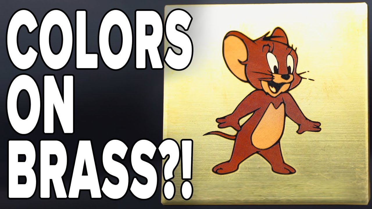 Creativity Unleashed: Laser Marked FULL COLOR Jerry on Brass! - YouTube