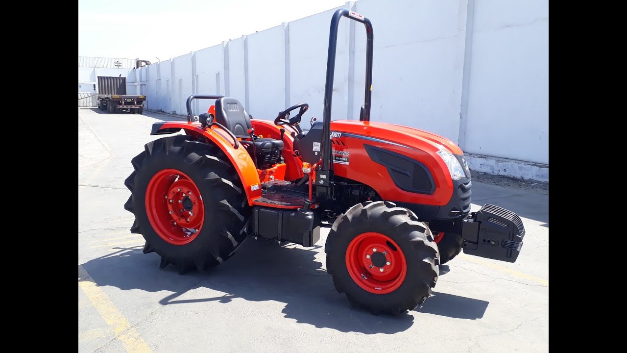 GAMBRE Equipment - Presentación Tractor KIOTI DK5810N - 55 hp - YouTube