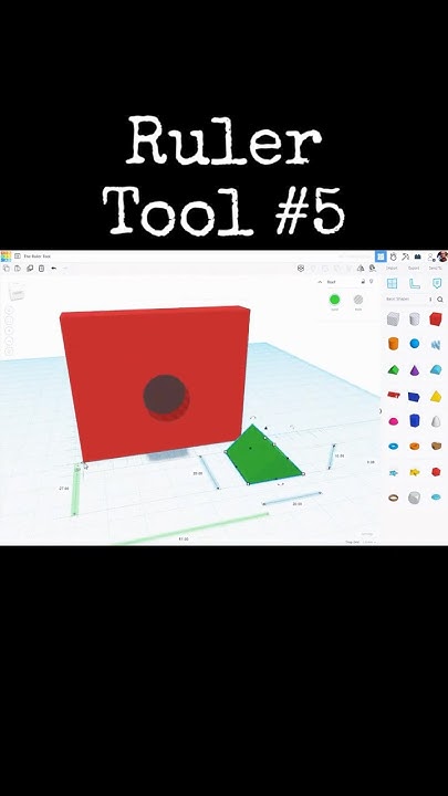 Tinkercad Tips Ruler Tool 5 Tinkercad Caddesign 3dprintable 3dprinting Youtube
