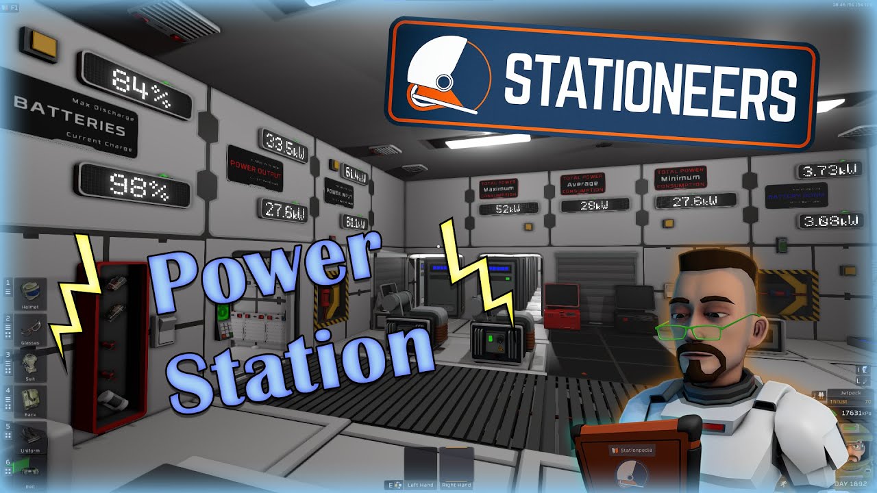 Stationeers Power Station - Quick Clip of Airlocks and Networks - YouTube