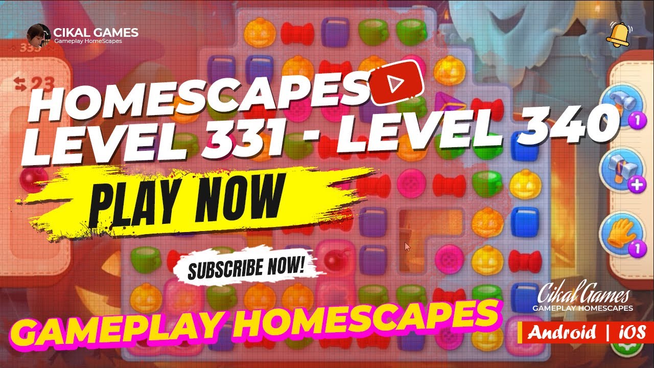 #Gameplay #HomeScapes Level 331 Sampai Level 340 - YouTube